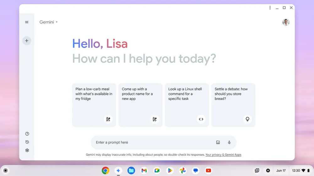 Google為Chromebook電腦加入Gemini等AI功能 | iThome